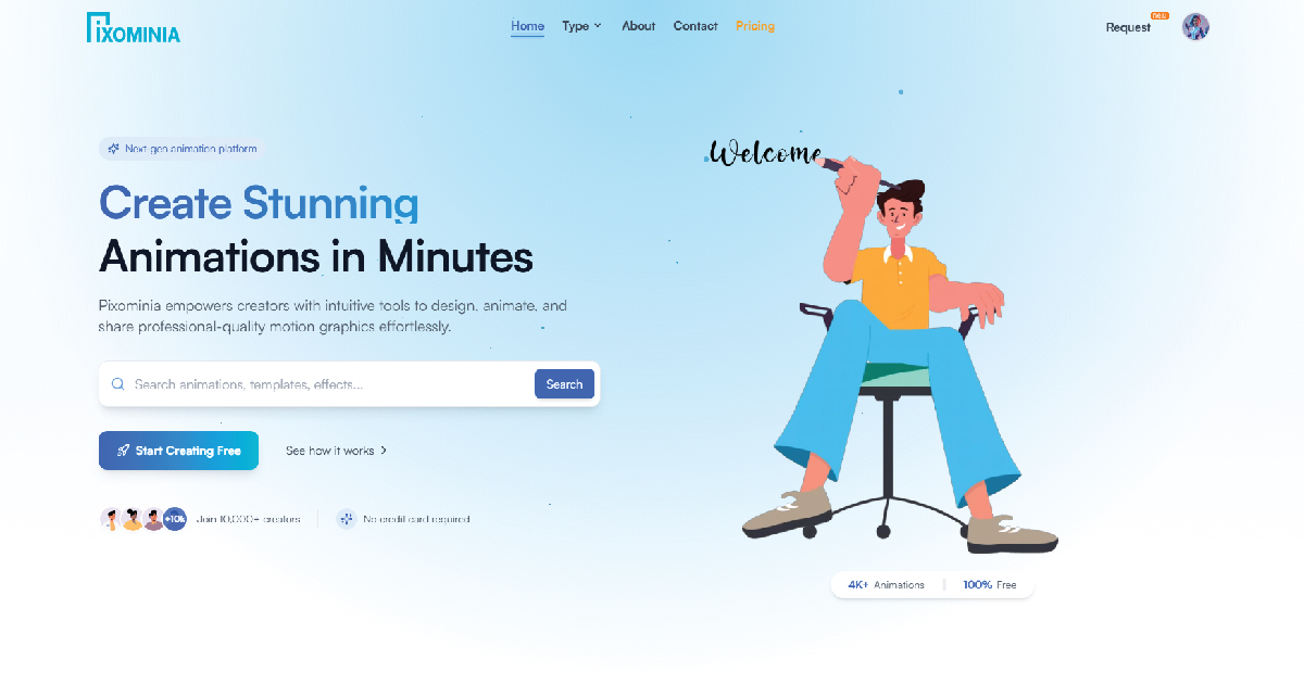 Character Animation | Pixominia - Free Animated Characters for Your ...